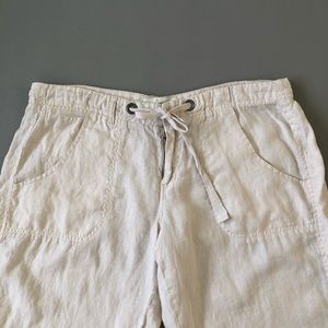 Joie | Pants & Jumpsuits | Joie Cream Wide Leg 0 Linen Pants | Poshmark